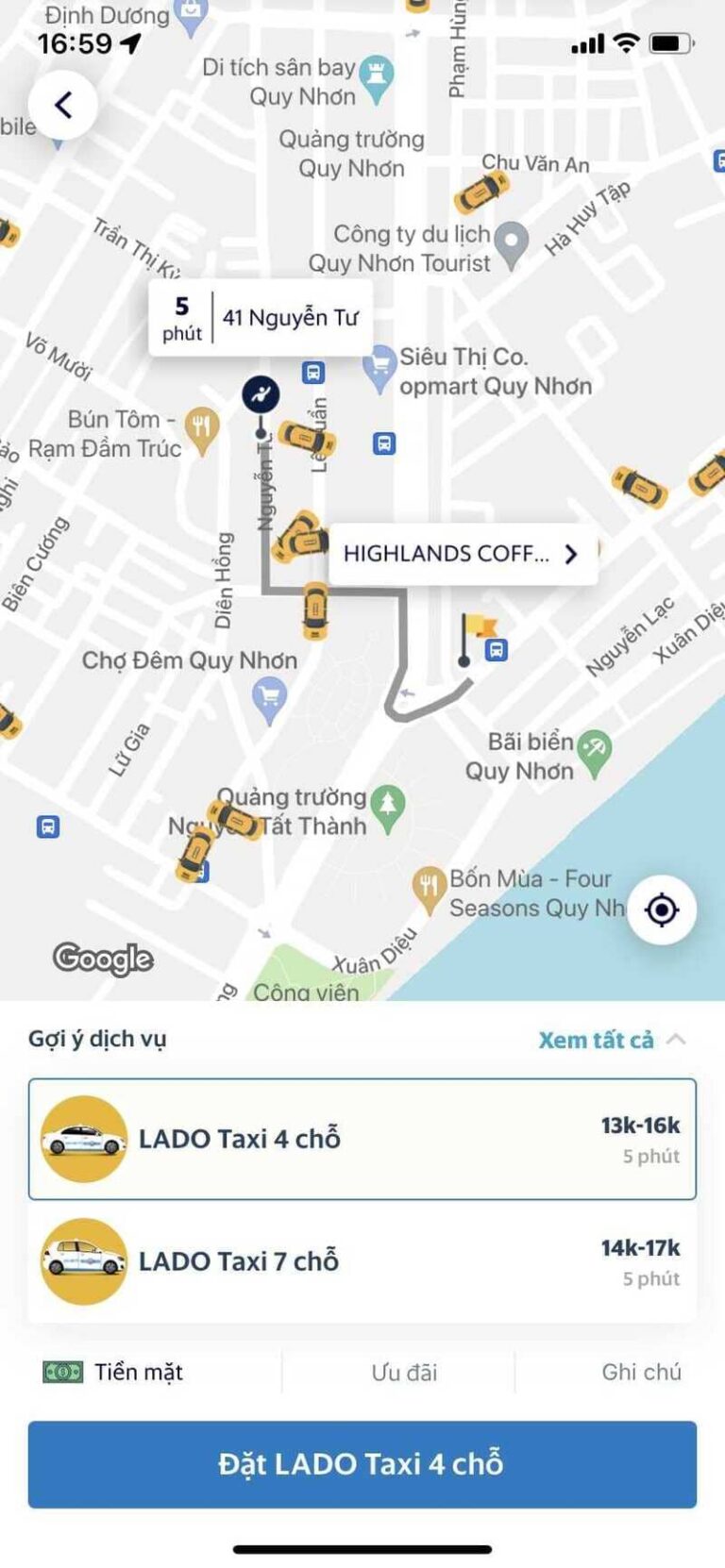 Taxi Lado: Địa chỉ, giá cước dịch vụ và số điện thoại tổng đài